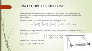 Small amplitude oscillations | PPTX