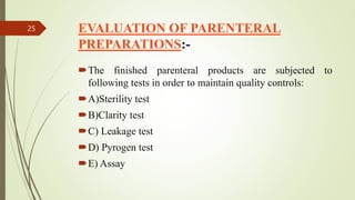 SMALL AND LARGE VOLUMES PARENTERAL PREPARATIONS.pptx