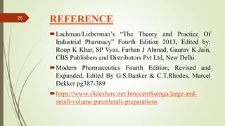 SMALL AND LARGE VOLUMES PARENTERAL PREPARATIONS.pptx