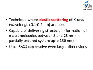 Small angle x ray scattering | PPT