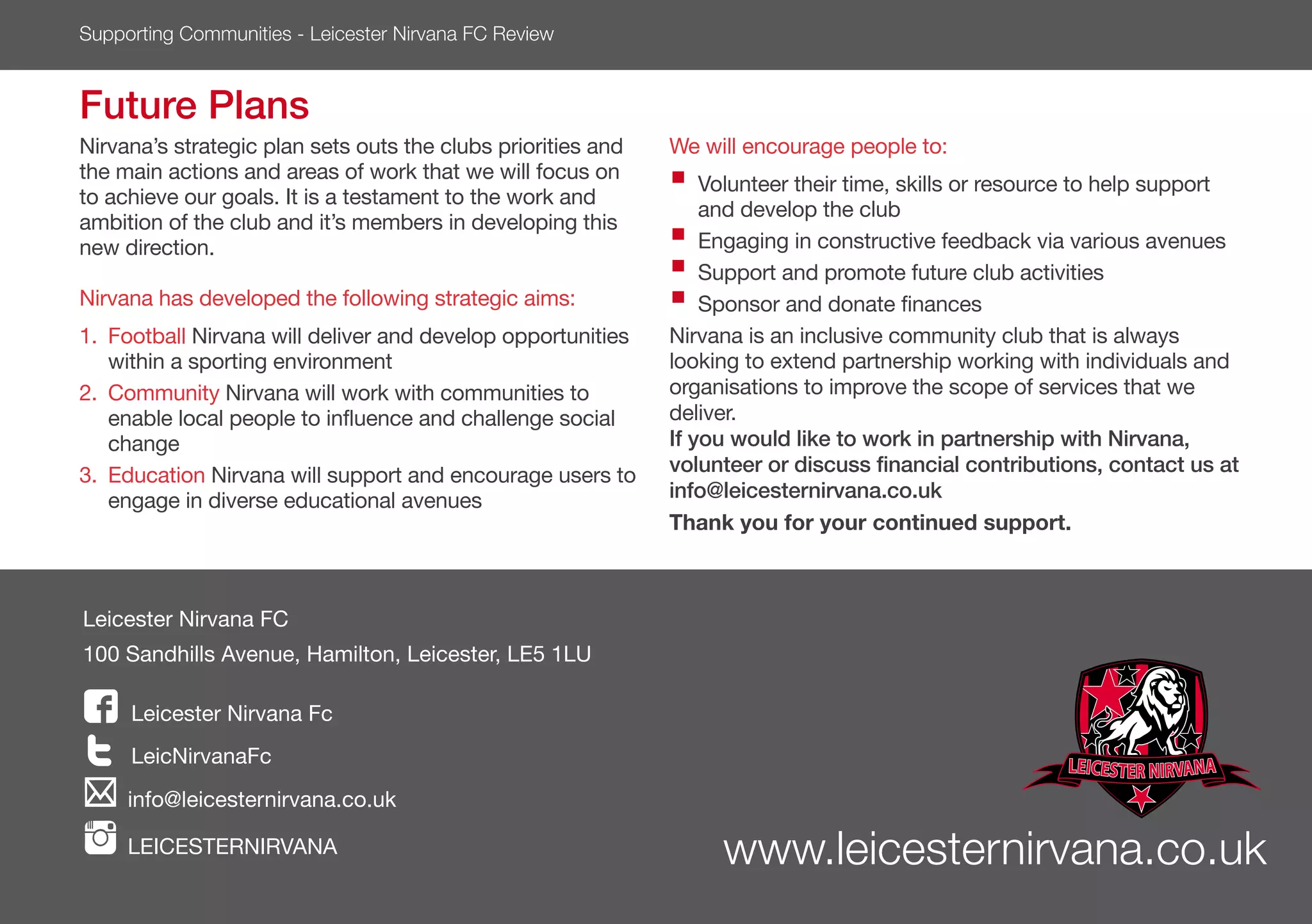 Leicester Nirvana Strategic Review | PDF