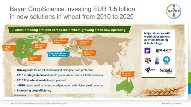 Bayer CropScience Annual Press Conference 2014 | PPT