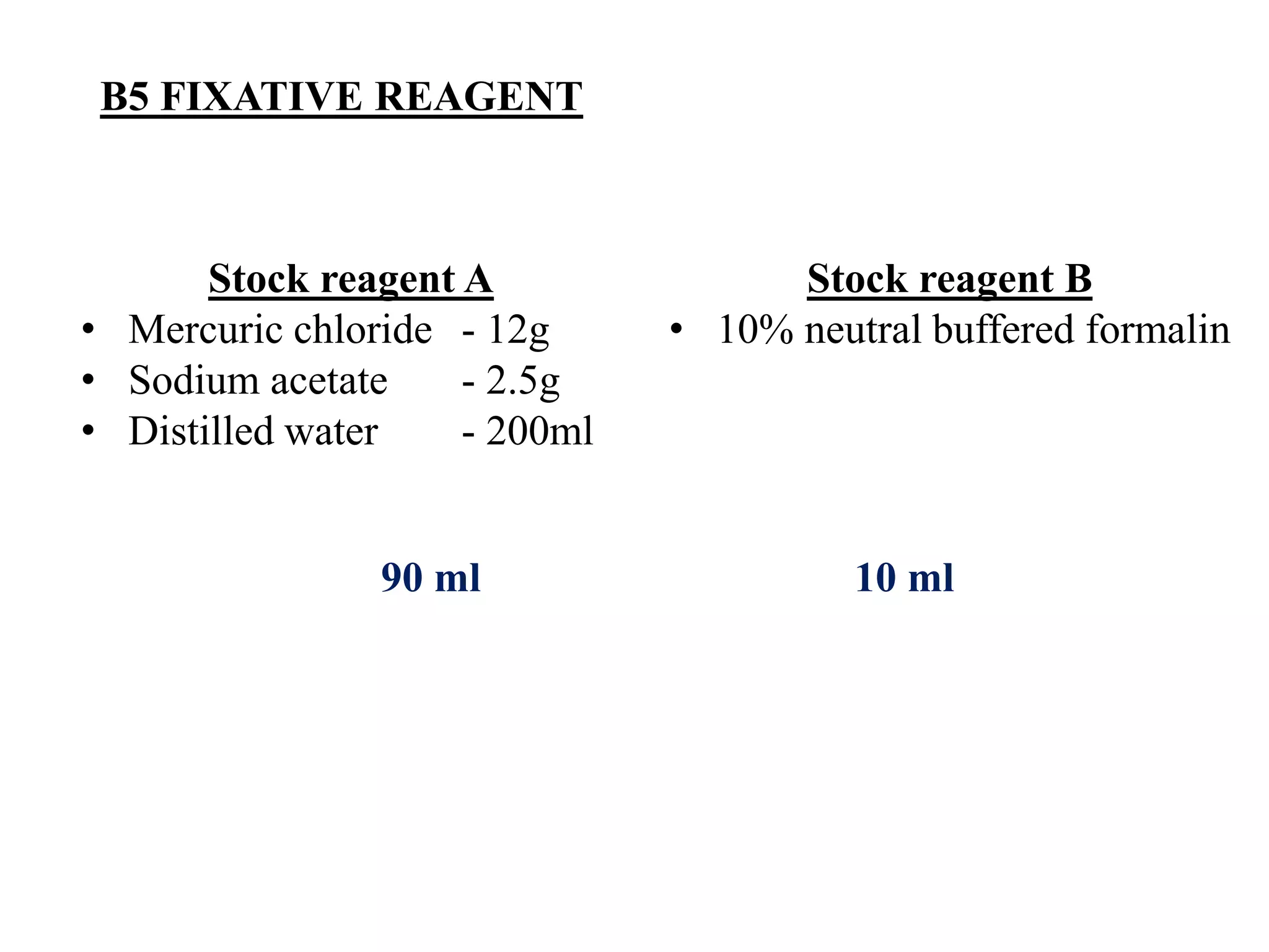 Small biopsy fixatives and their applications | PPTX