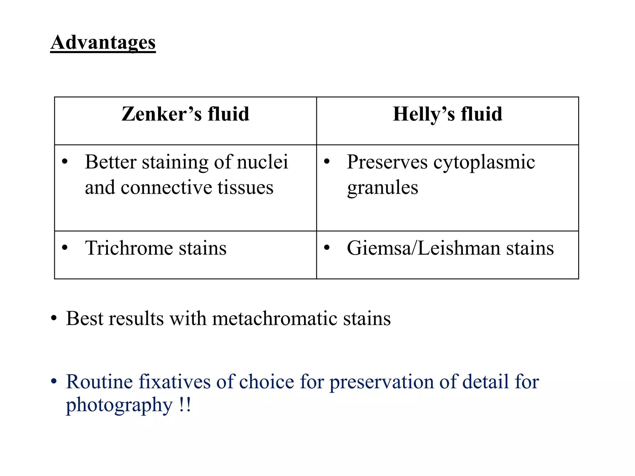 Small biopsy fixatives and their applications | PPTX