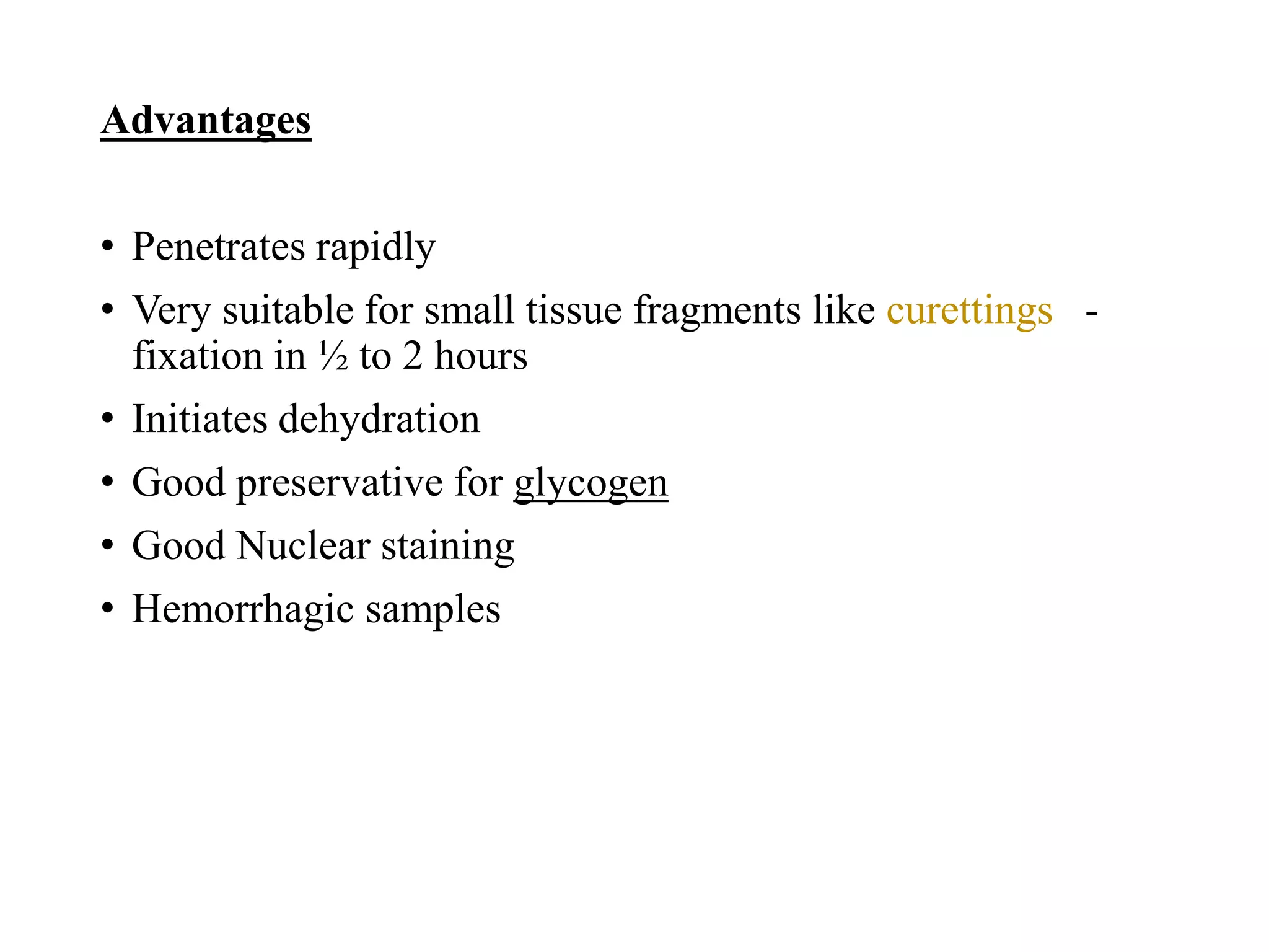Small biopsy fixatives and their applications | PPTX