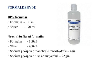 Small biopsy fixatives and their applications | PPTX