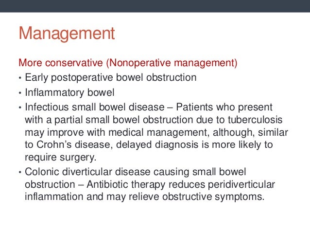 Small bowel obstruction