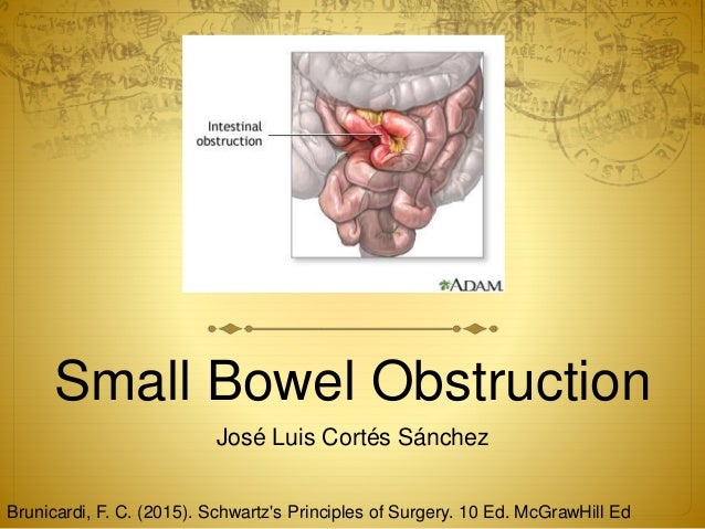 Small bowel obstruction and Intestinal Fistulas