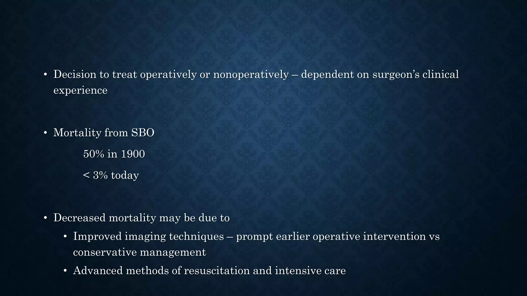 Small bowel obstruction | PPTX