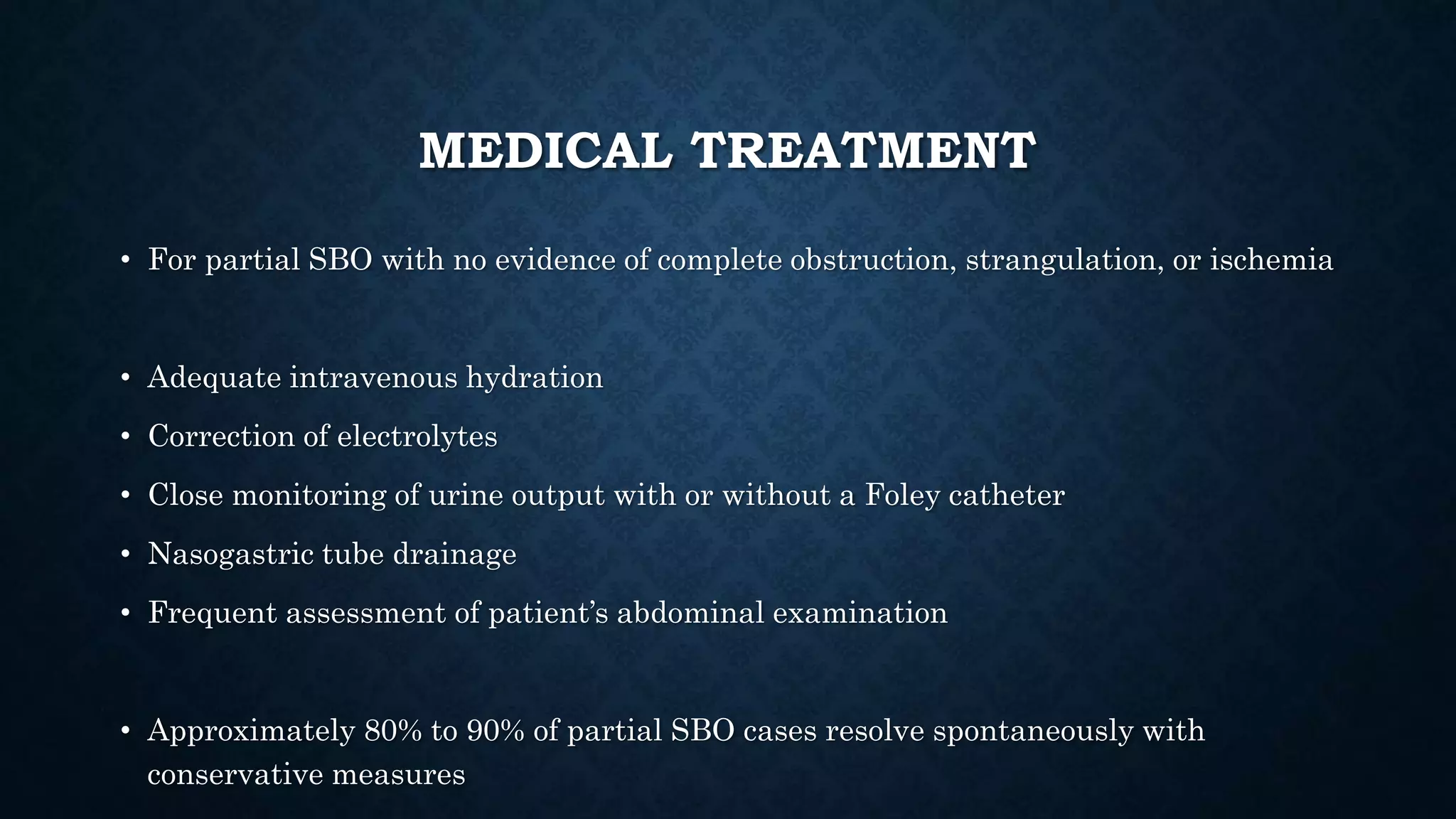 Small bowel obstruction | PPTX
