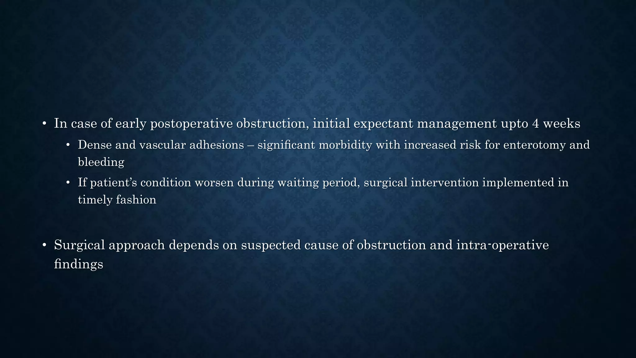 Small bowel obstruction | PPTX