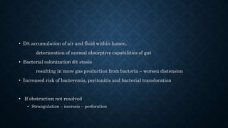 Small bowel obstruction | PPTX