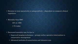 Small bowel obstruction | PPTX