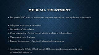 Small bowel obstruction | PPTX