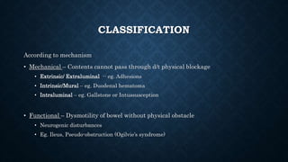 Small bowel obstruction | PPTX