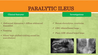 Small bowel obstruction/ Generalised abdominal pain | PPTX