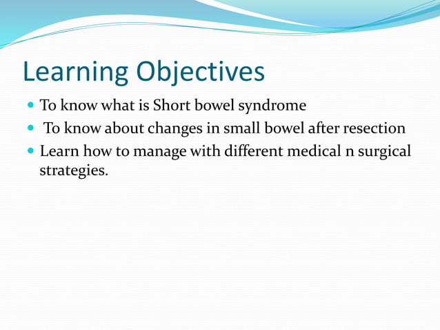 Short bowel syndrome | PPT