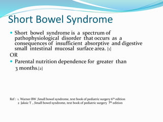 Short bowel syndrome | PPTX