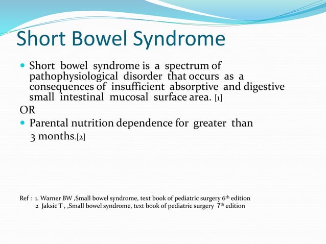 Short bowel syndrome | PPT