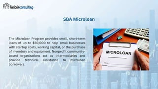 Small Business Administration (SBA) Financing | PPT