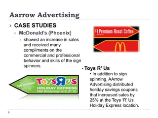 Small business advertising a arrow | PPT
