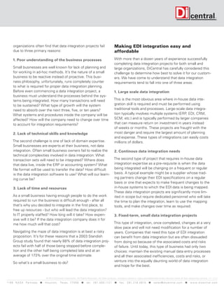 Small Business EDI Integration | PDF
