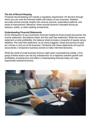 Small Business Finance 101 | PDF