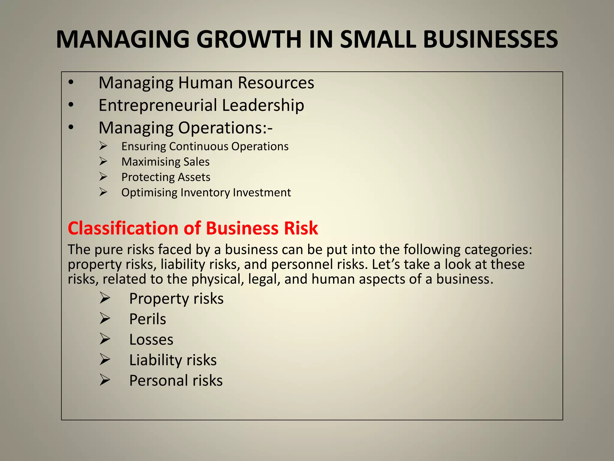 Small business management | PPTX