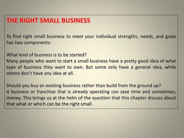 Small business management | PPTX