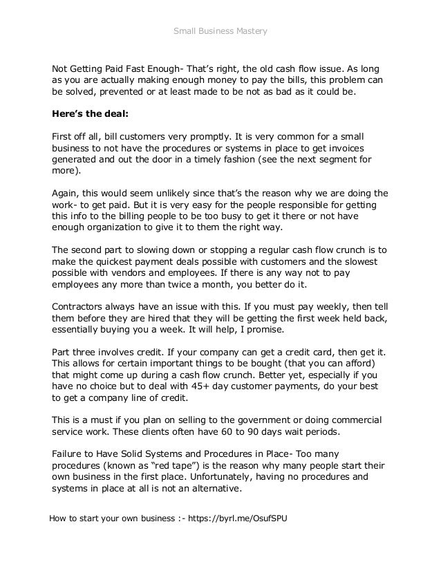 Small business mastery | PDF