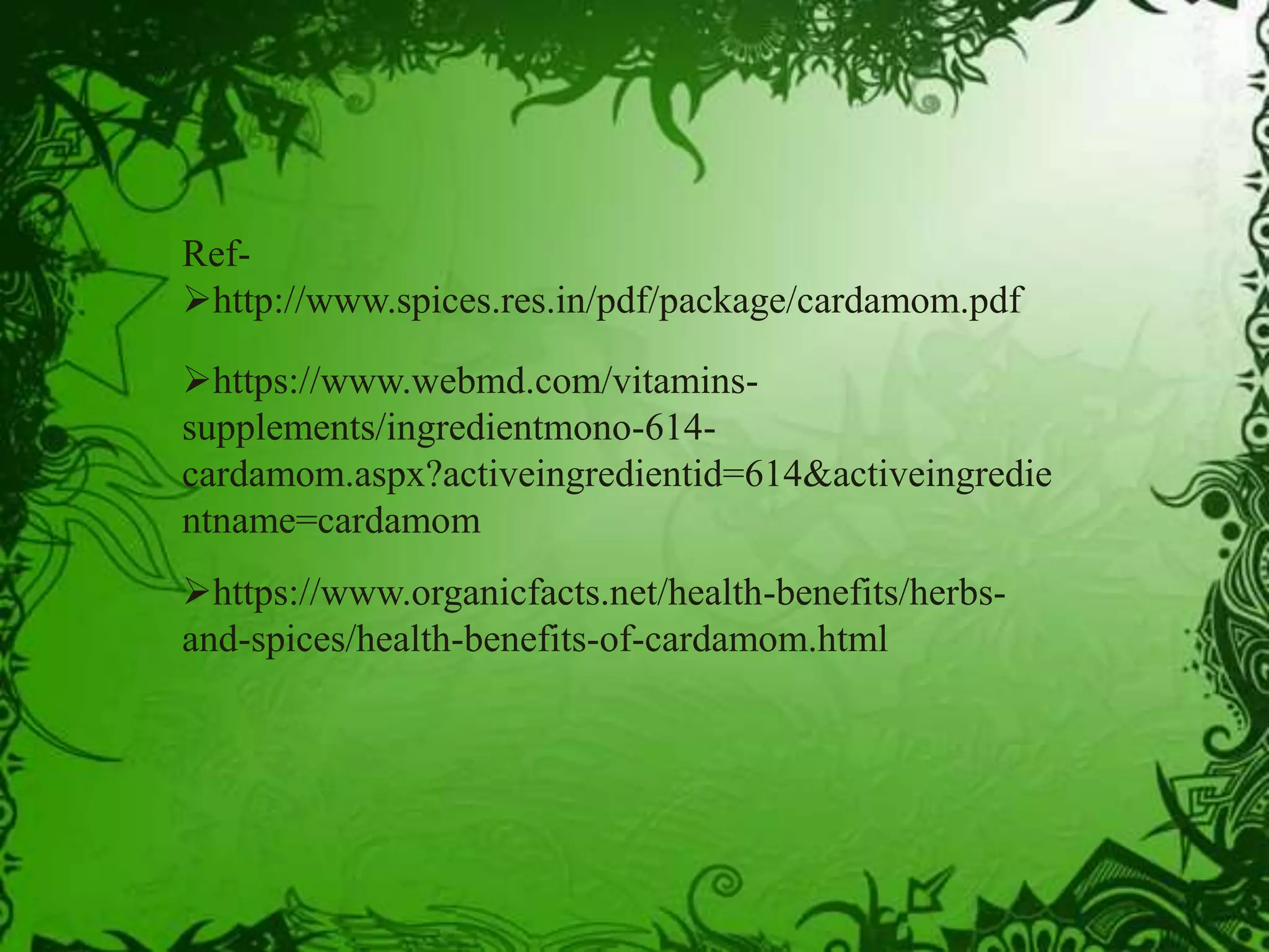 Small cardamom | PPTX