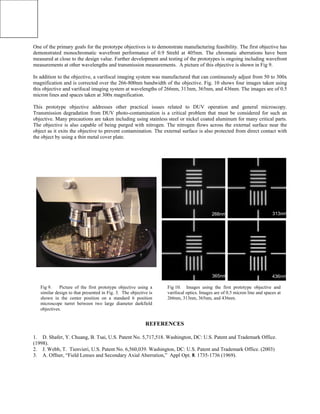 Small catadioptric microscope optics 2003 | PDF