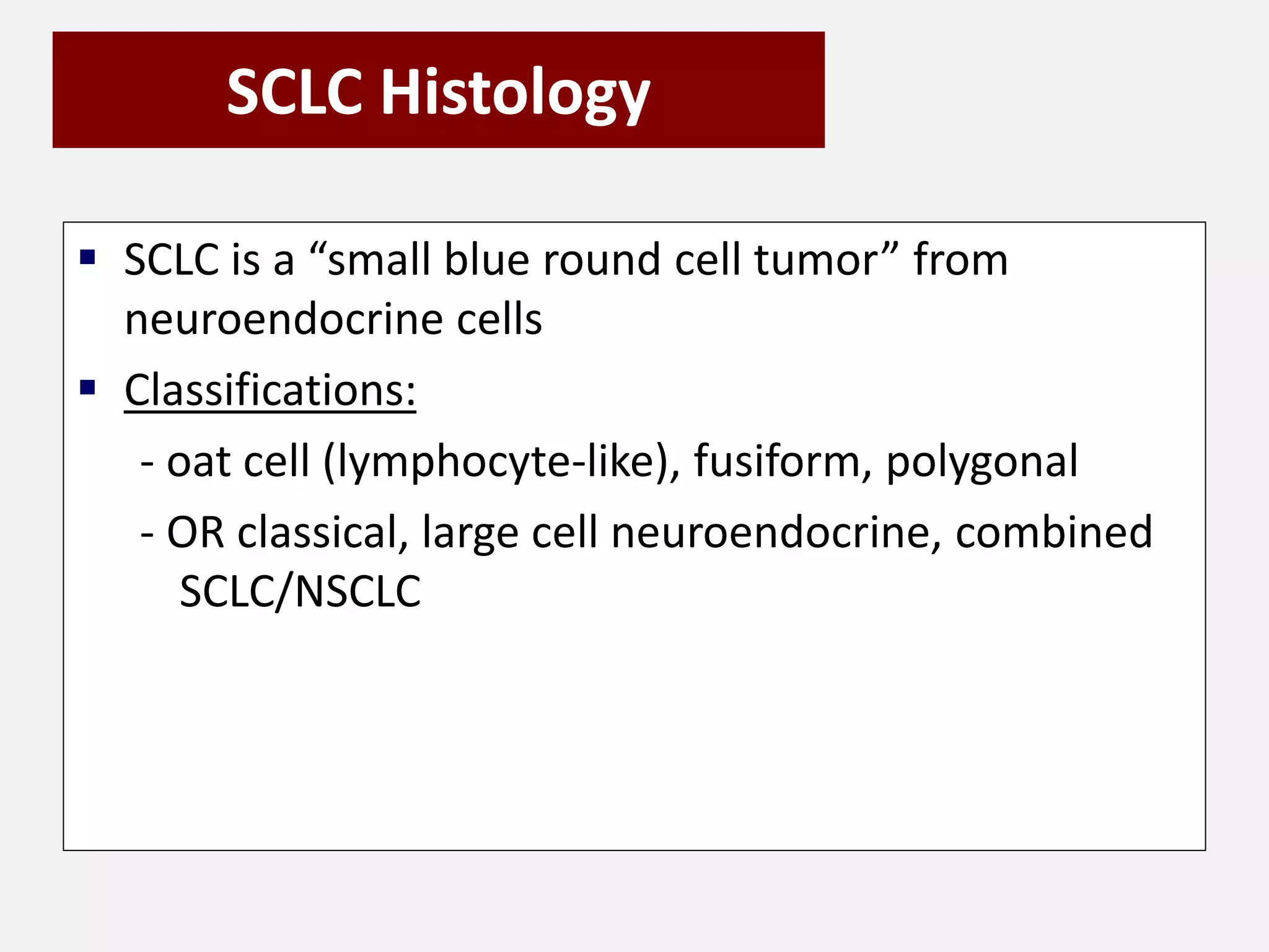 Small Cell Lung Cancer Management by Dr.Tinku Joseph | PPTX