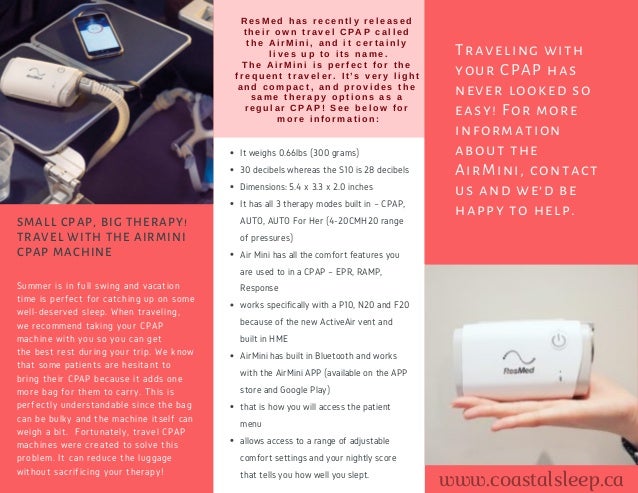 Small CPAP, Big Therapy! Travel with the AirMini CPAP machine