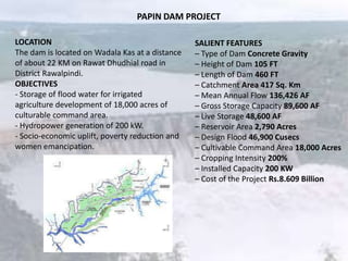 Small dam projects in pakistan | PPTX