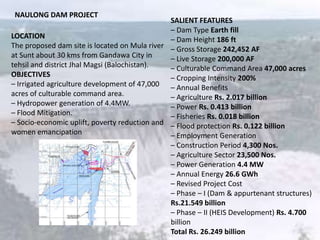 Small dam projects in pakistan | PPTX