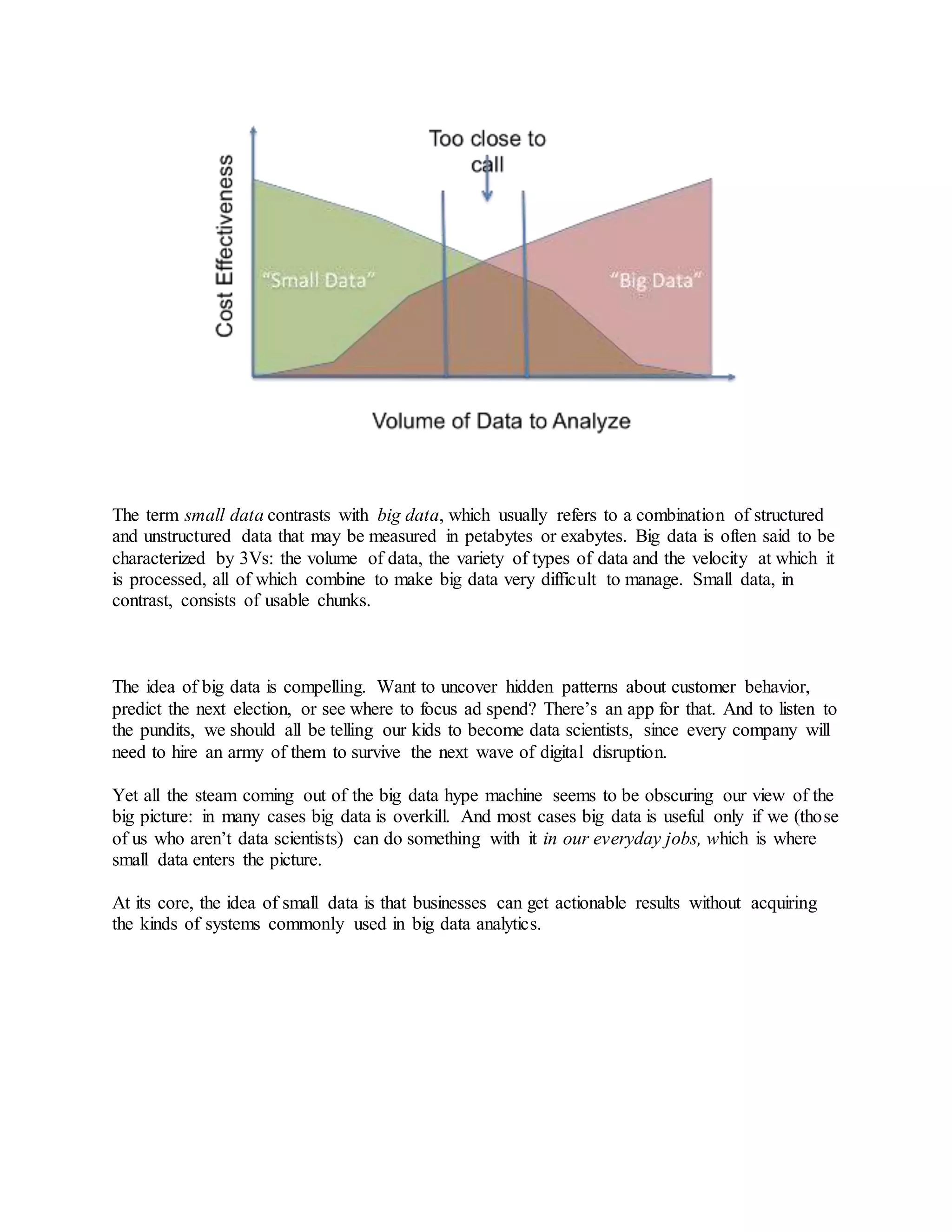 Small data vs. Big data : back to the basics | PDF