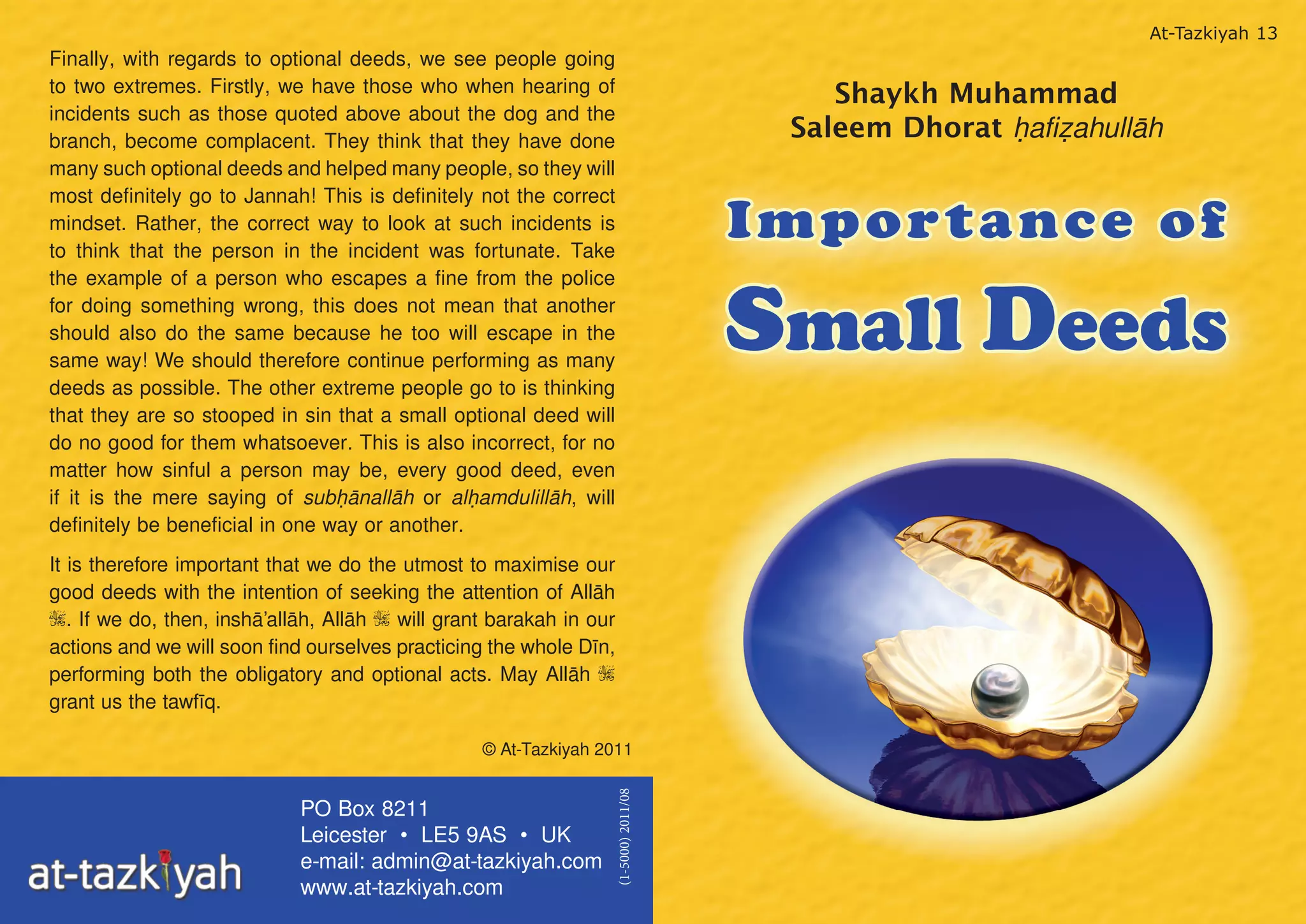 Importance of Small Deeds | PDF