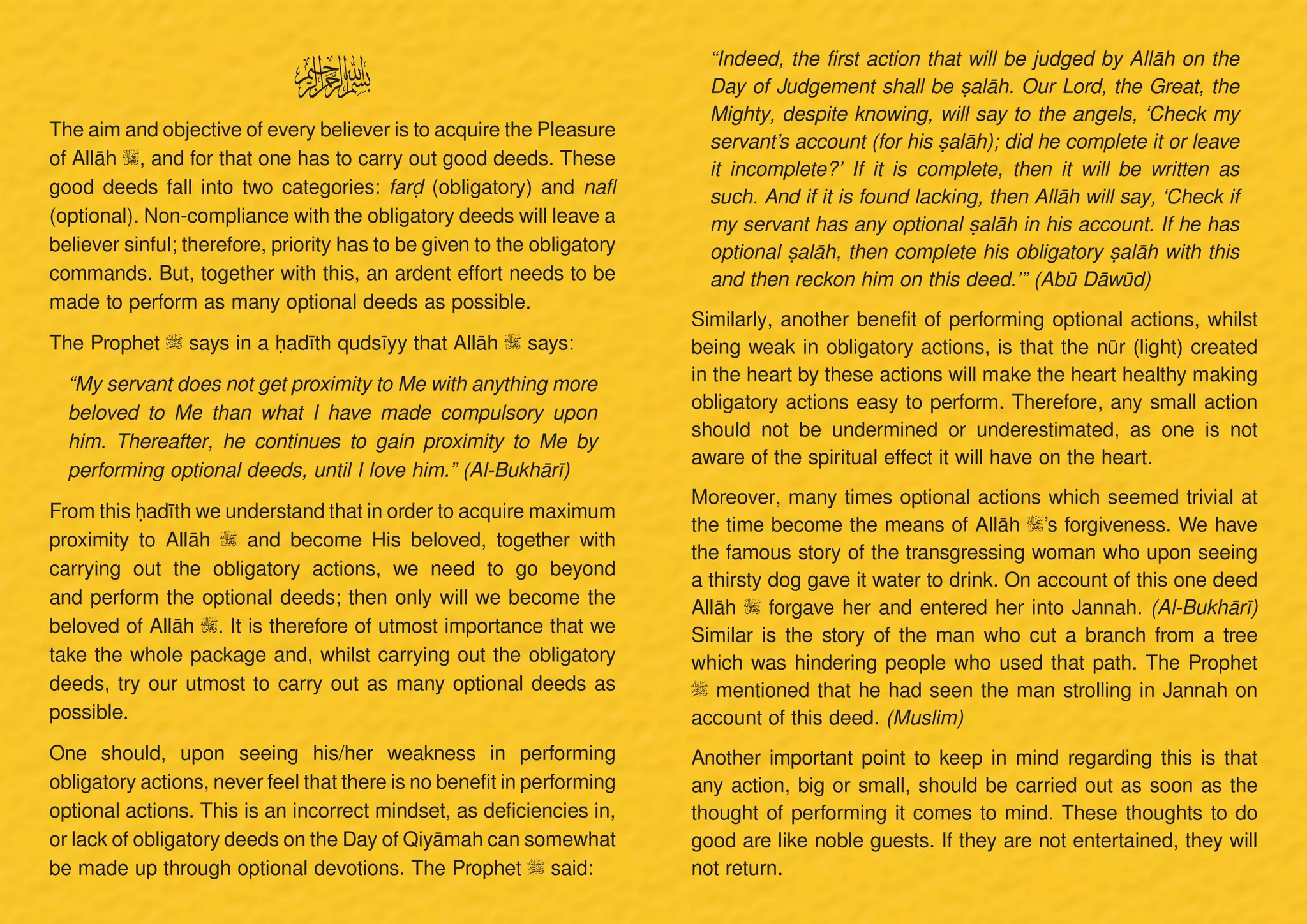 Importance of Small Deeds | PDF