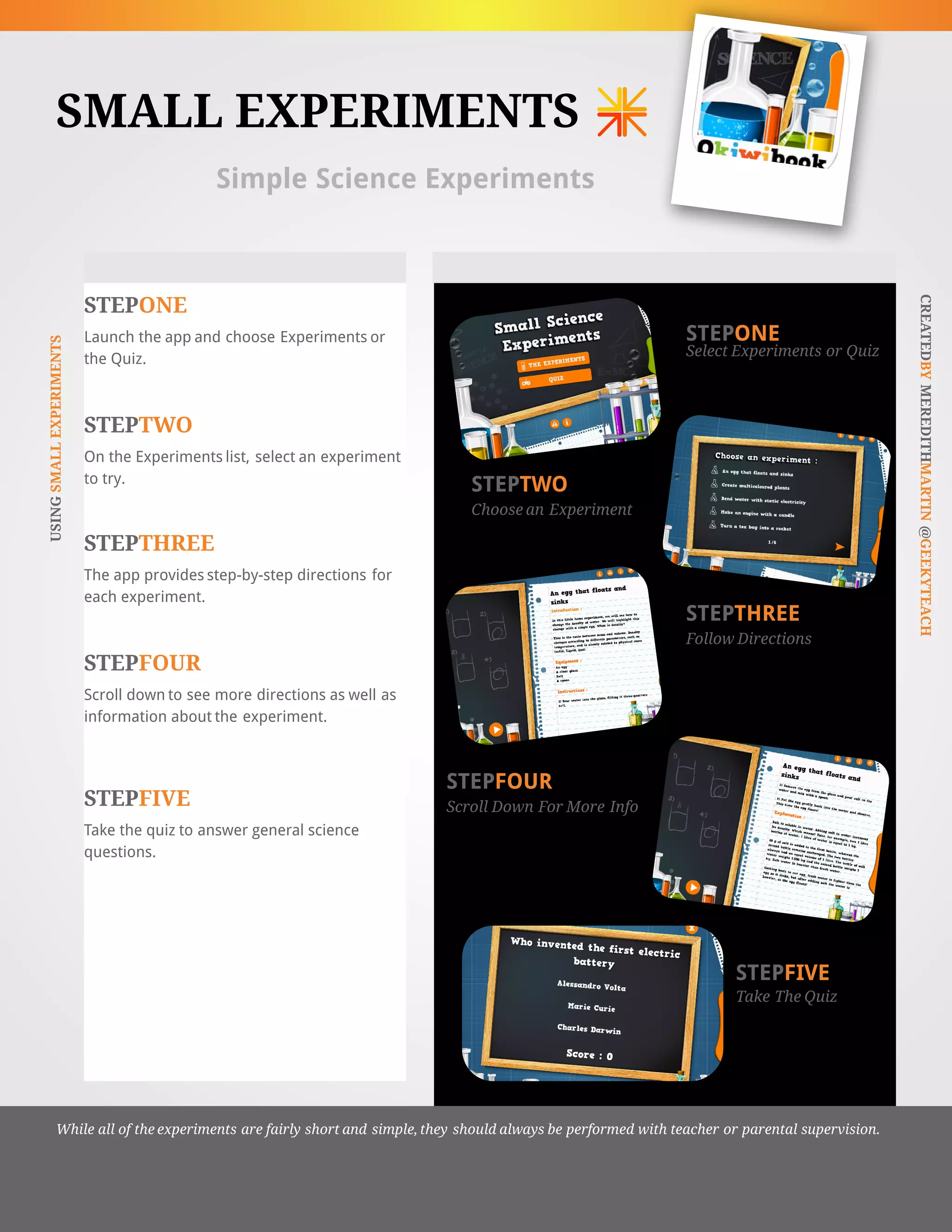 Small Experiments App Tutorial | PDF