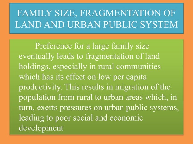 Small family norm - Community Health Nursing | PPTX