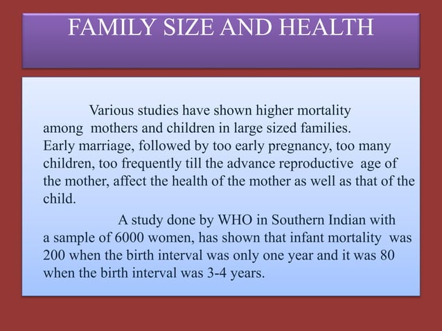 Small family norm - Community Health Nursing | PPTX