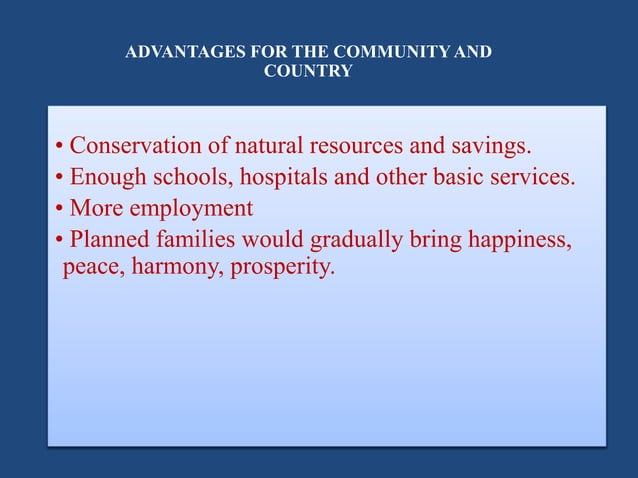 Small family norm - Community Health Nursing | PPTX