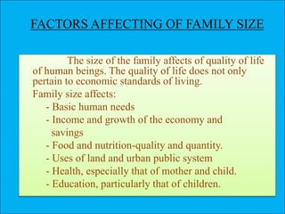 Small family norm - Community Health Nursing | PPTX