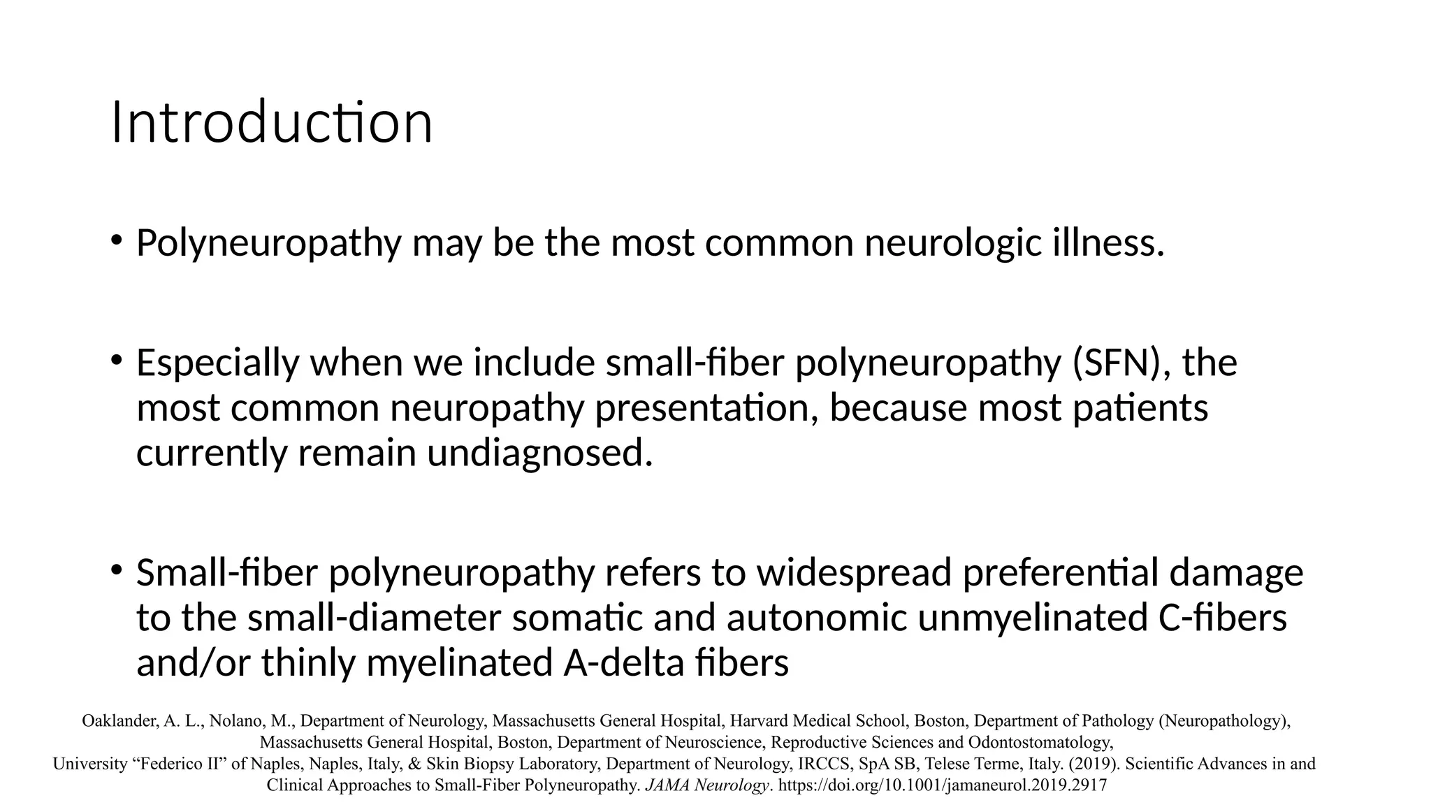 Small Fiber Neuropathy Approach and treatment.pptx