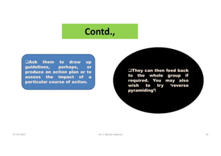 Small group whole class int. learning | PPT