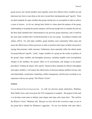 Small Group and Team Communication Analysis | PDF