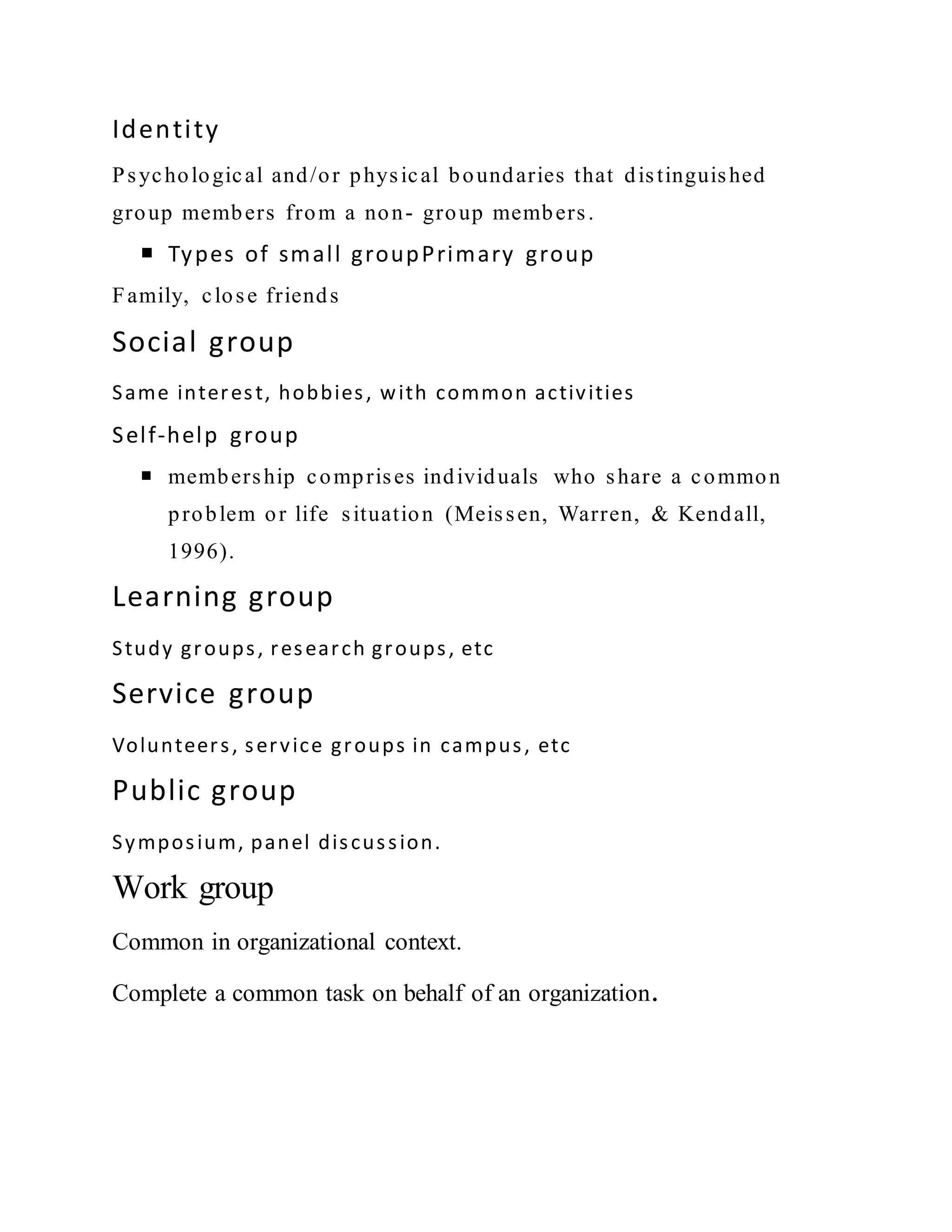 Small group communication | DOCX