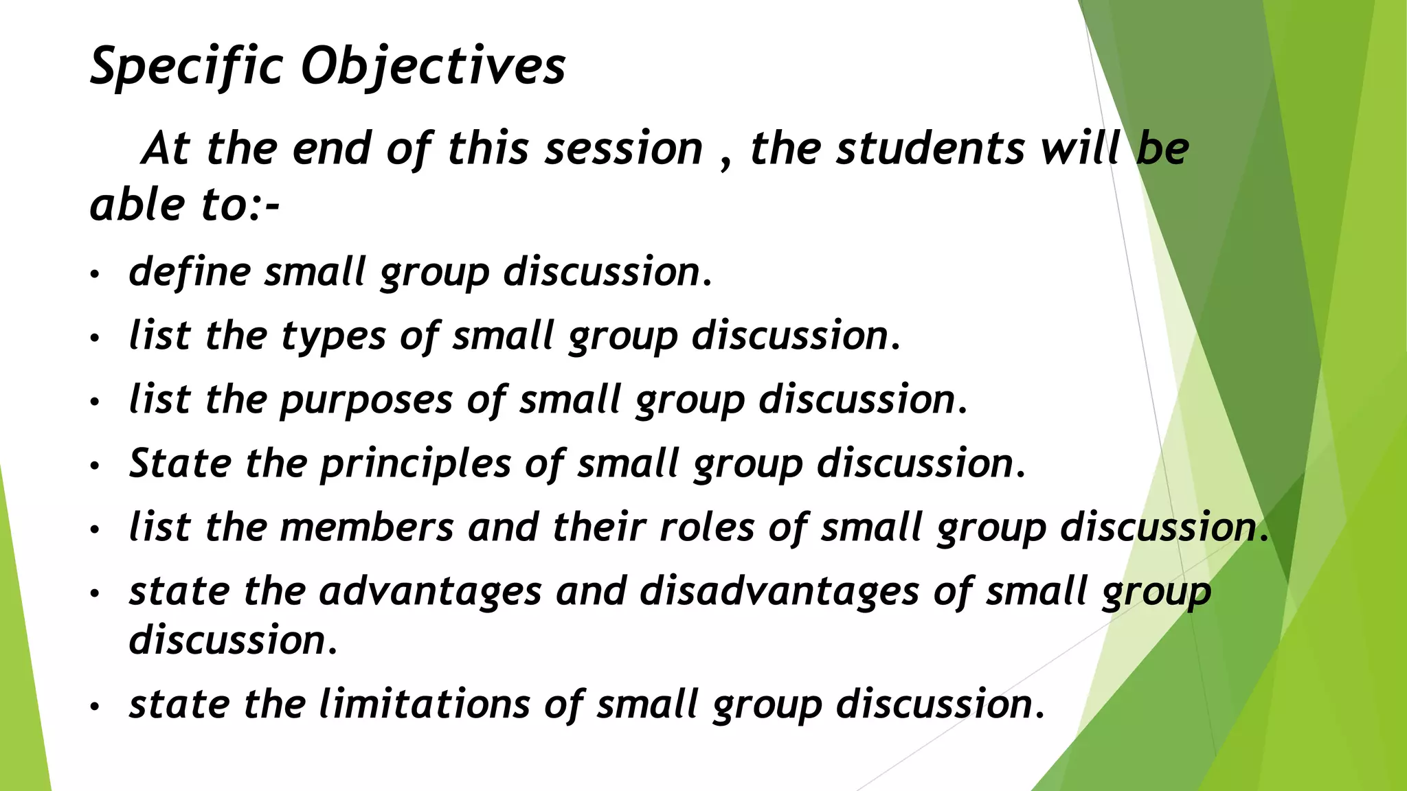 Small group discussion and buzz group method | PPTX
