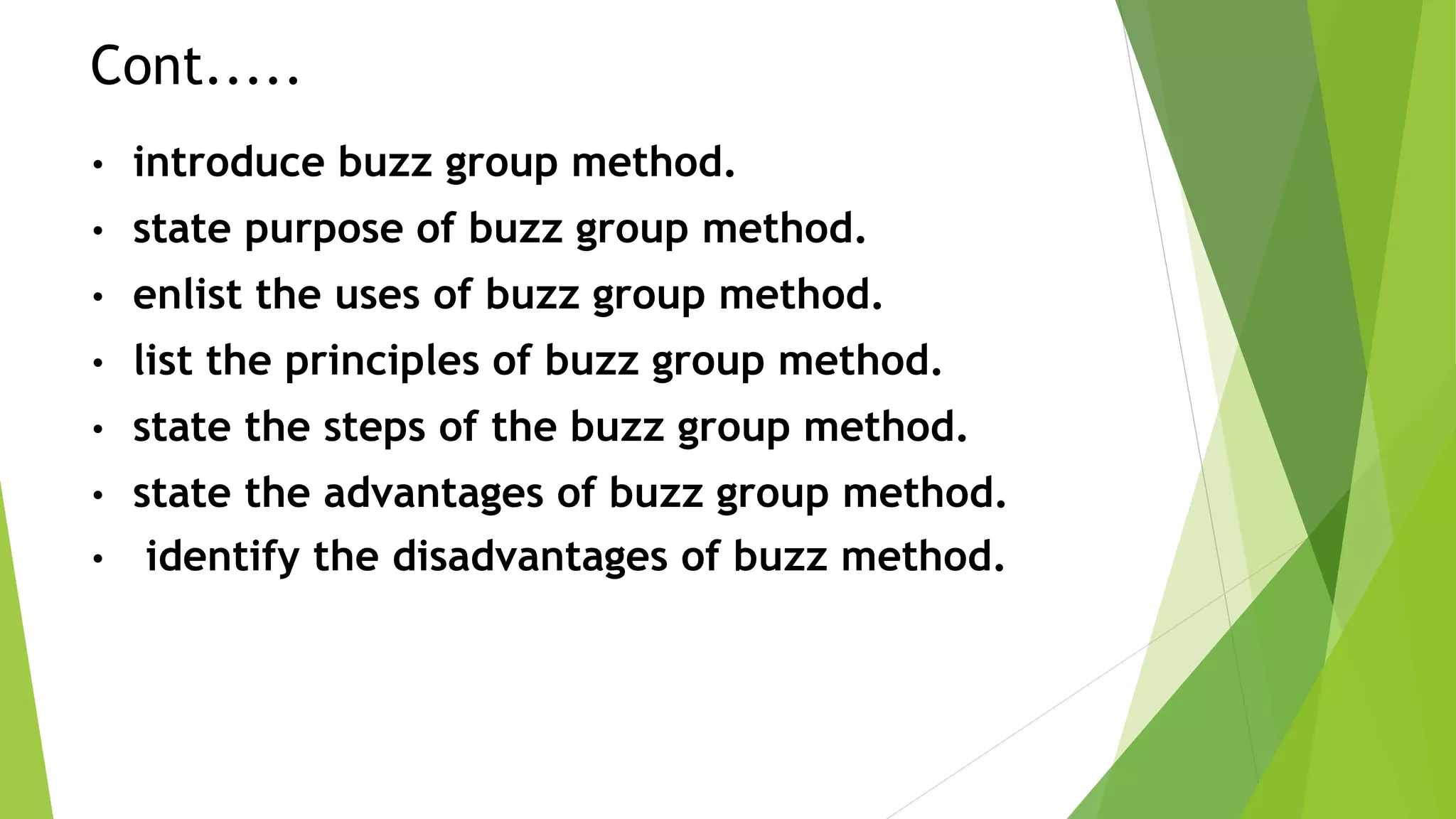 Small group discussion and buzz group method | PPTX